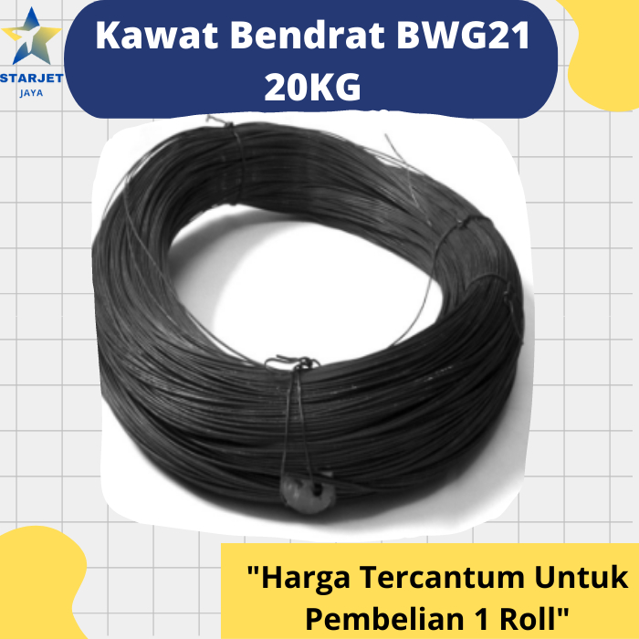Jual Kawat Bendrat Pengikat Berat 20 KG Kilogram Hitam 25 KG Beton Besi ...