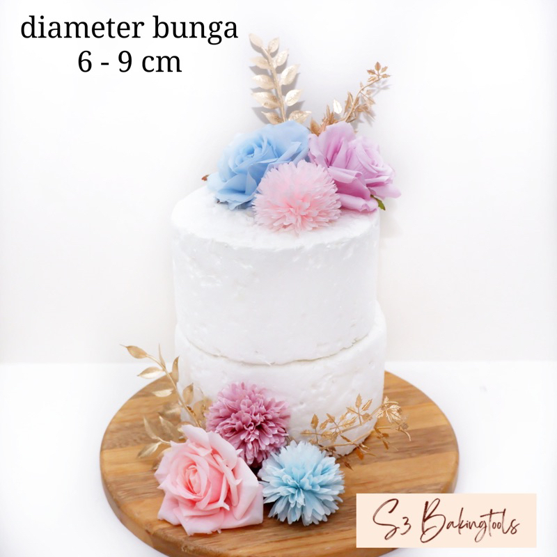 Jual Cake Topper hiasan kue Artificial flower Unicorn set | Shopee Indonesia