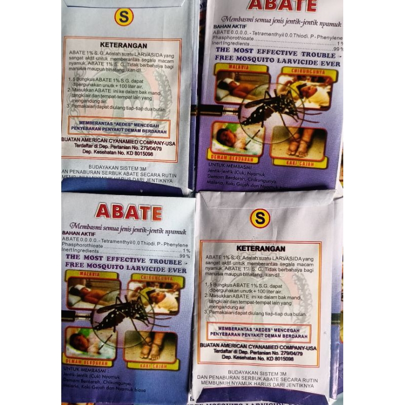 Jual Obat serbuk jentik nyamuk jentik2 nyamuk ABATE | Shopee Indonesia
