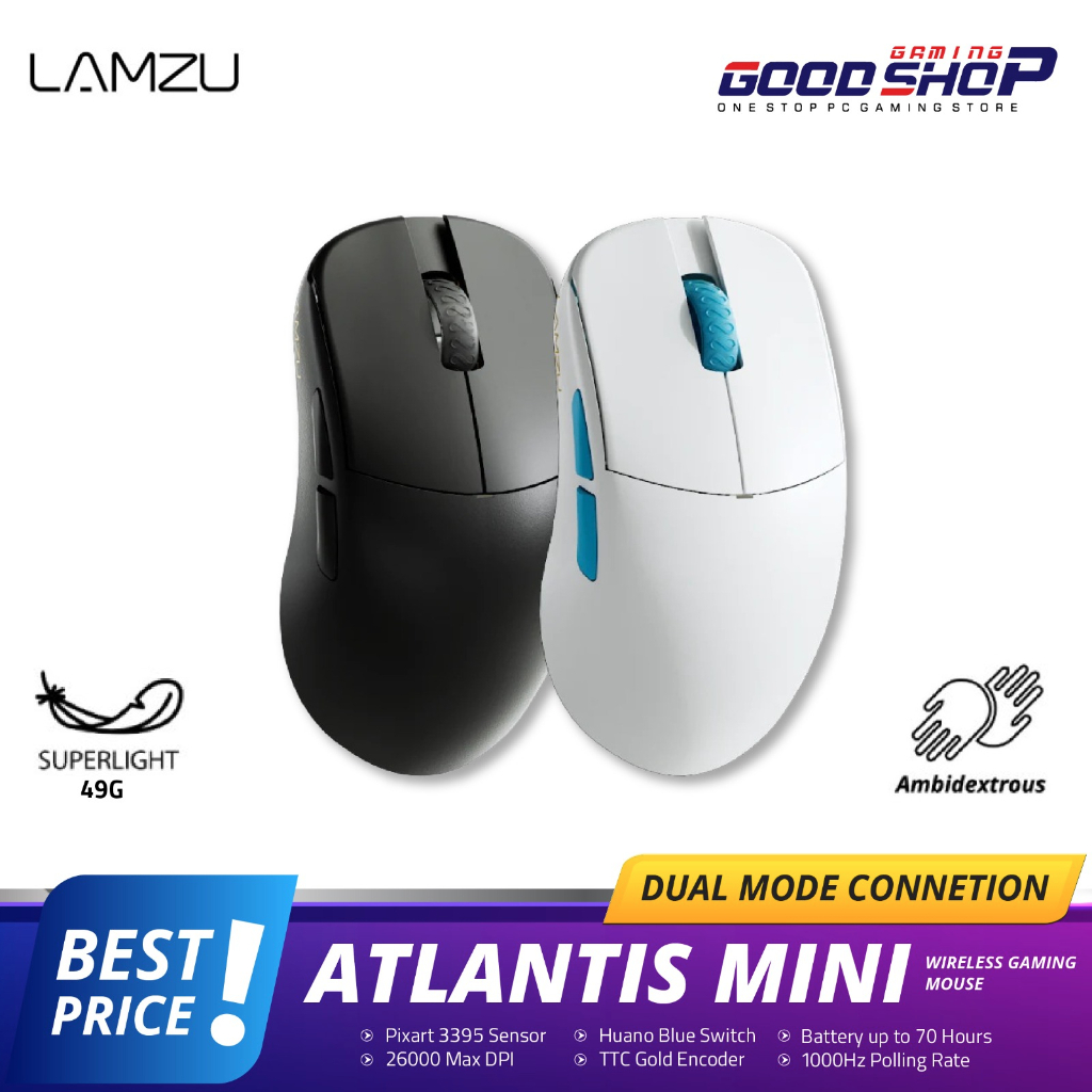 Jual Lamzu Superlight Atlantis MINI - Gaming Mouse | Shopee Indonesia