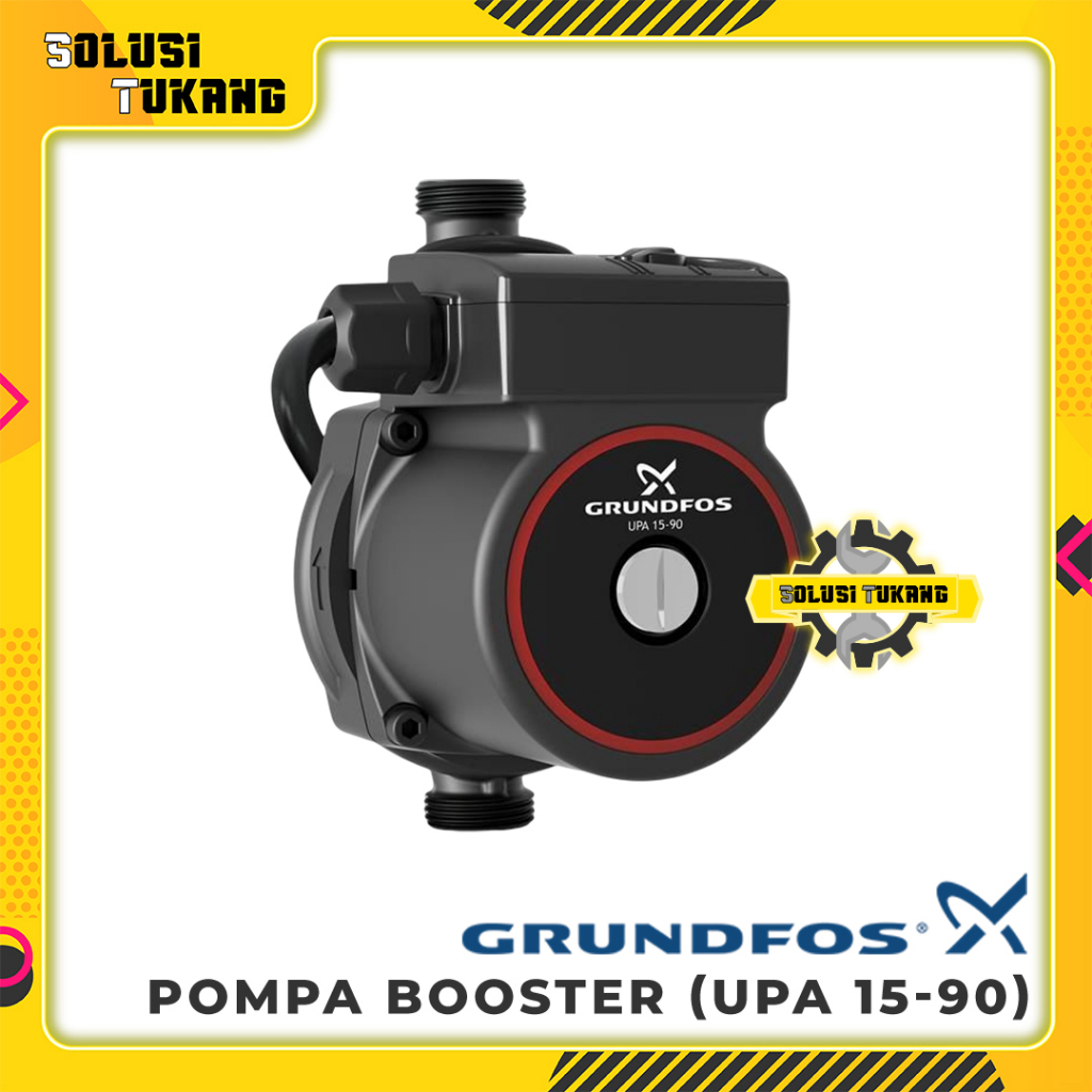 Jual Pompa Dorong Mini Air UPA 15-90 Booster Pump Otomatis GRUNDFOS ...