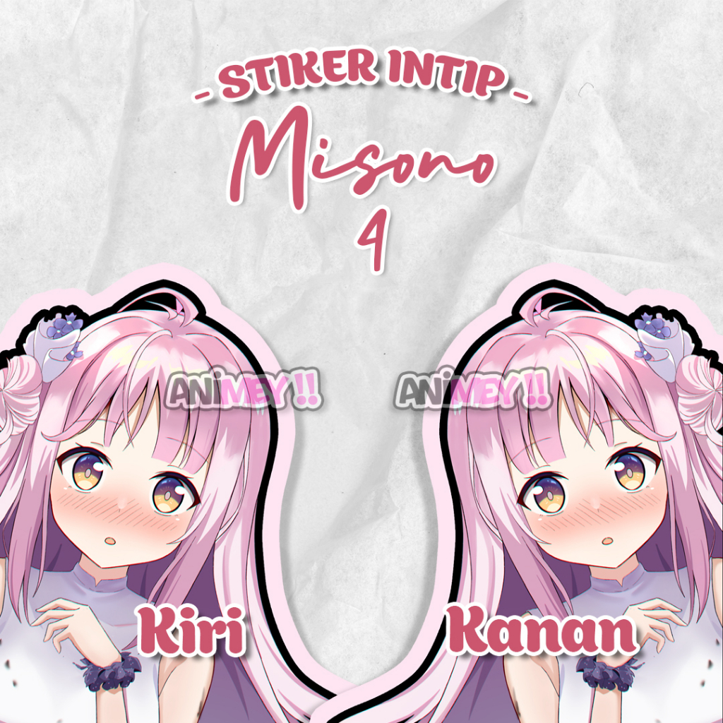 Jual Stiker Intip Samping Misono Mika / Sticker Anime Waterproof ...
