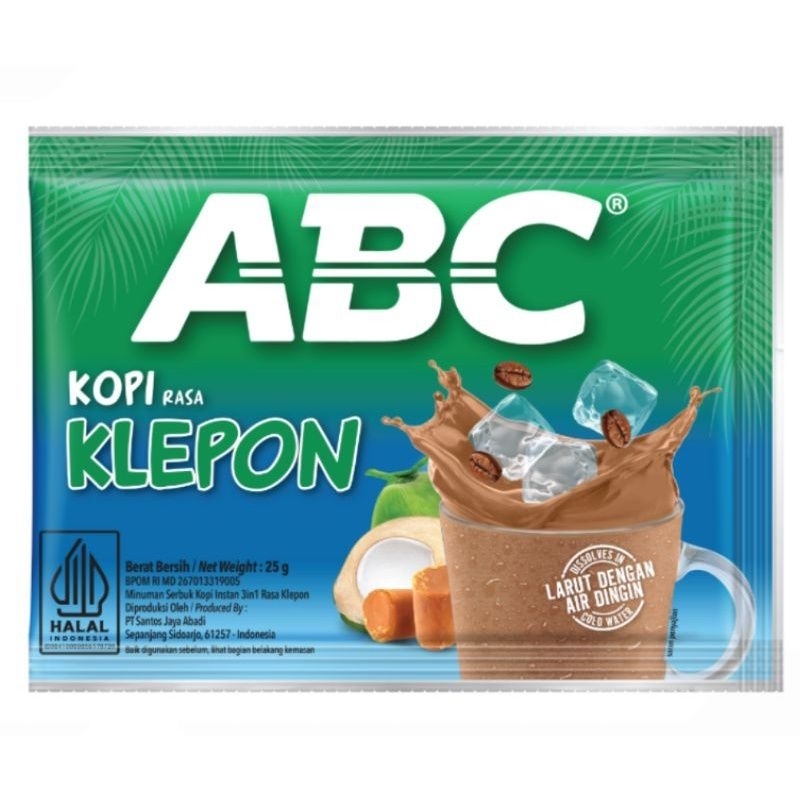 Jual ABC kopi Klepon kopi rasa Klepon 25 gram | Shopee Indonesia