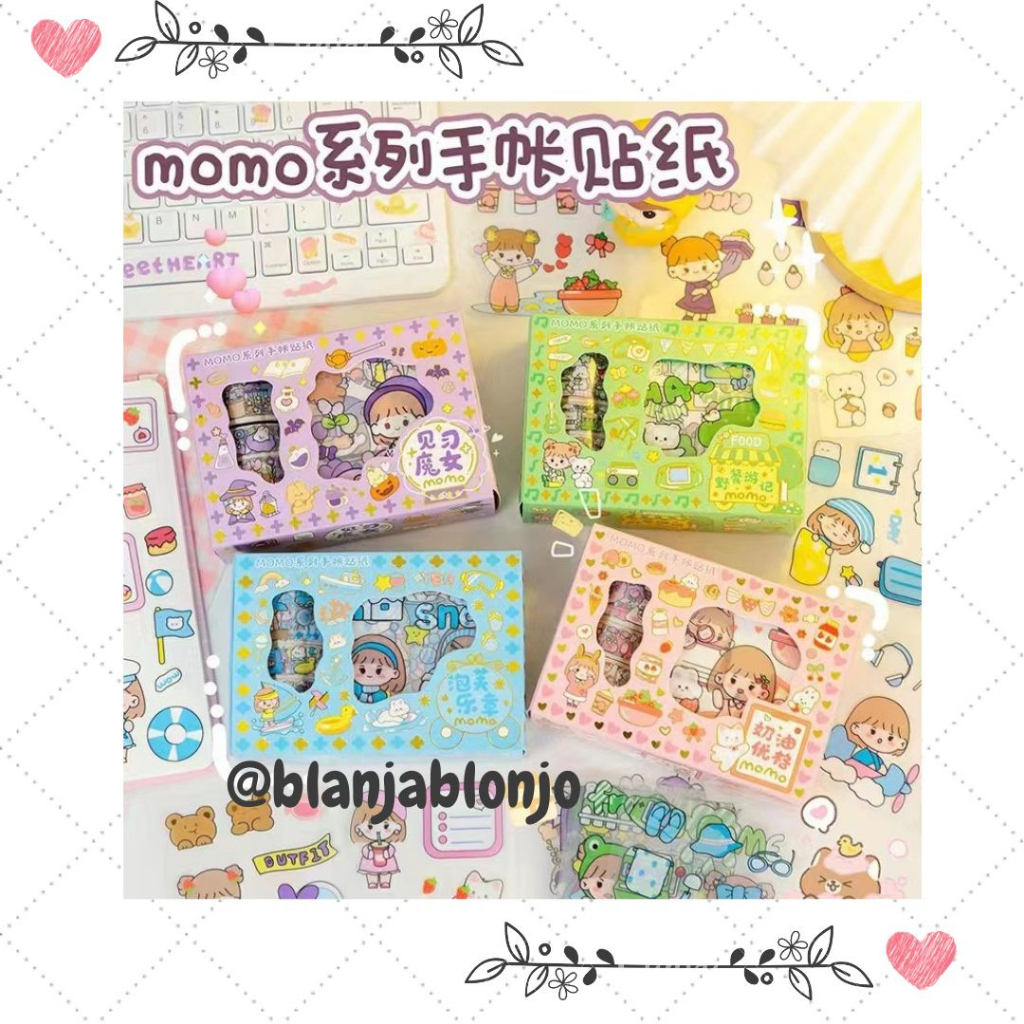 Jual Sticker Momo Roll 2D Aesthetic Tahan Air | Shopee Indonesia