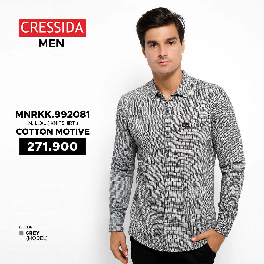 Jual Baju Cowok KnitShirt Cressida Original - Mnrkk.992081 | Shopee ...