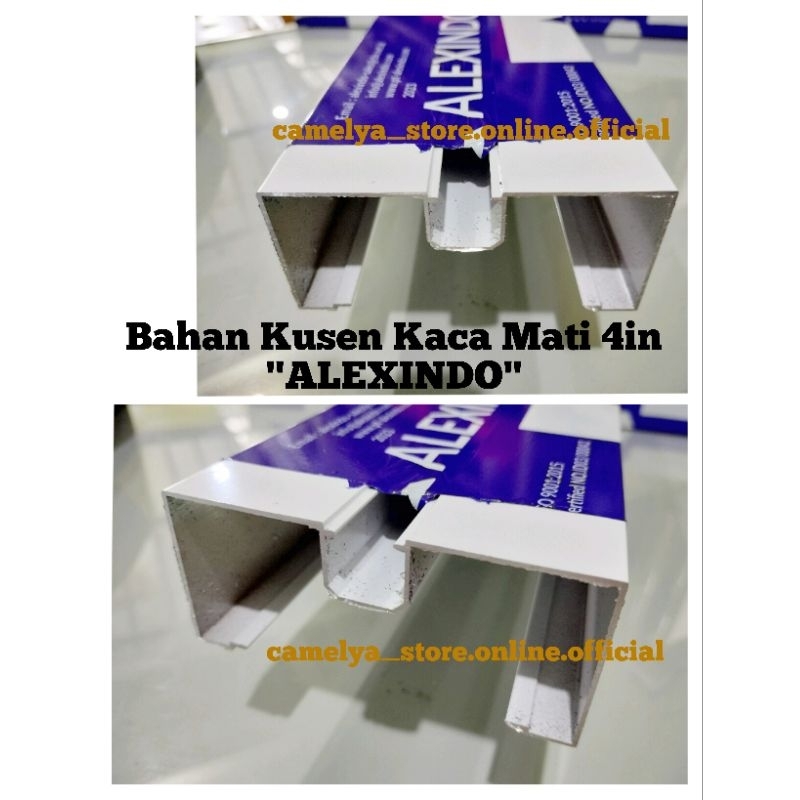 Jual Bahan Kusen Kaca Mati 4in Aluminium"ALEXINDO" | Shopee Indonesia