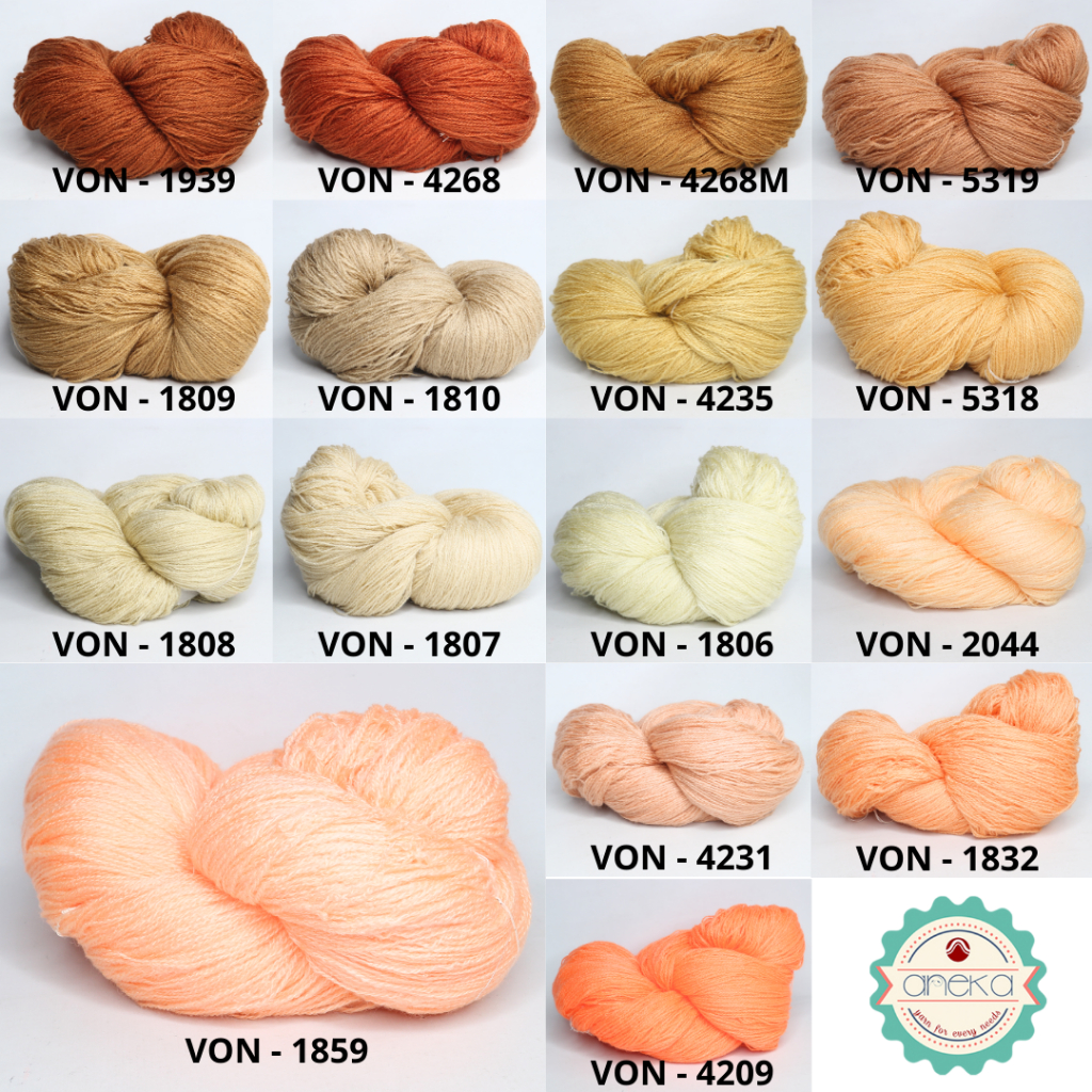 Jual KATALOG - Benang Rajut Wool / Wol / Siet Yarn 200 gram VONEL ...