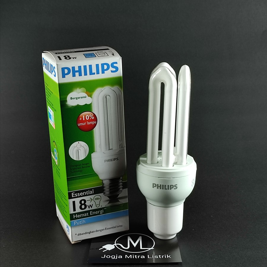 Jual LAMPU PHILIPS ESSENTIAL 18 WATT / PLC JARI PHILIPS 18 WATT PUTIH | Shopee Indonesia