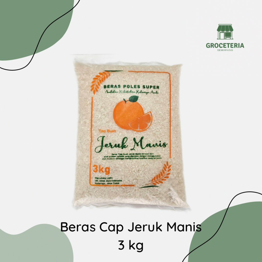 Jual BERAS CAP JERUK MANIS 3KG | Shopee Indonesia