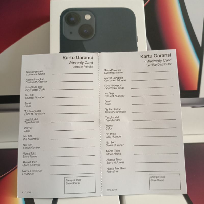 Jual Kartu Garansi iPhone Versi Terbaru Original iBox | Shopee Indonesia