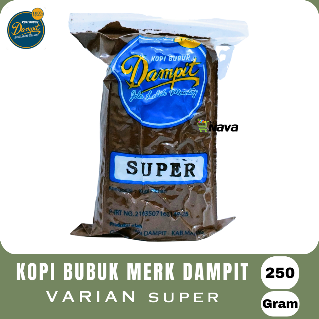 Jual KOPI BUBUK MERK DAMPIT VARIAN SUPER 250 G / KOPI ROBUSTA DAMPIT ...