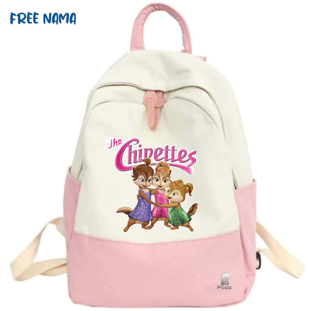 Jual TAS RANSEL BACKPACK ANAK SEKOLAH MOTIF KARAKTER THE CHIPETTES ...