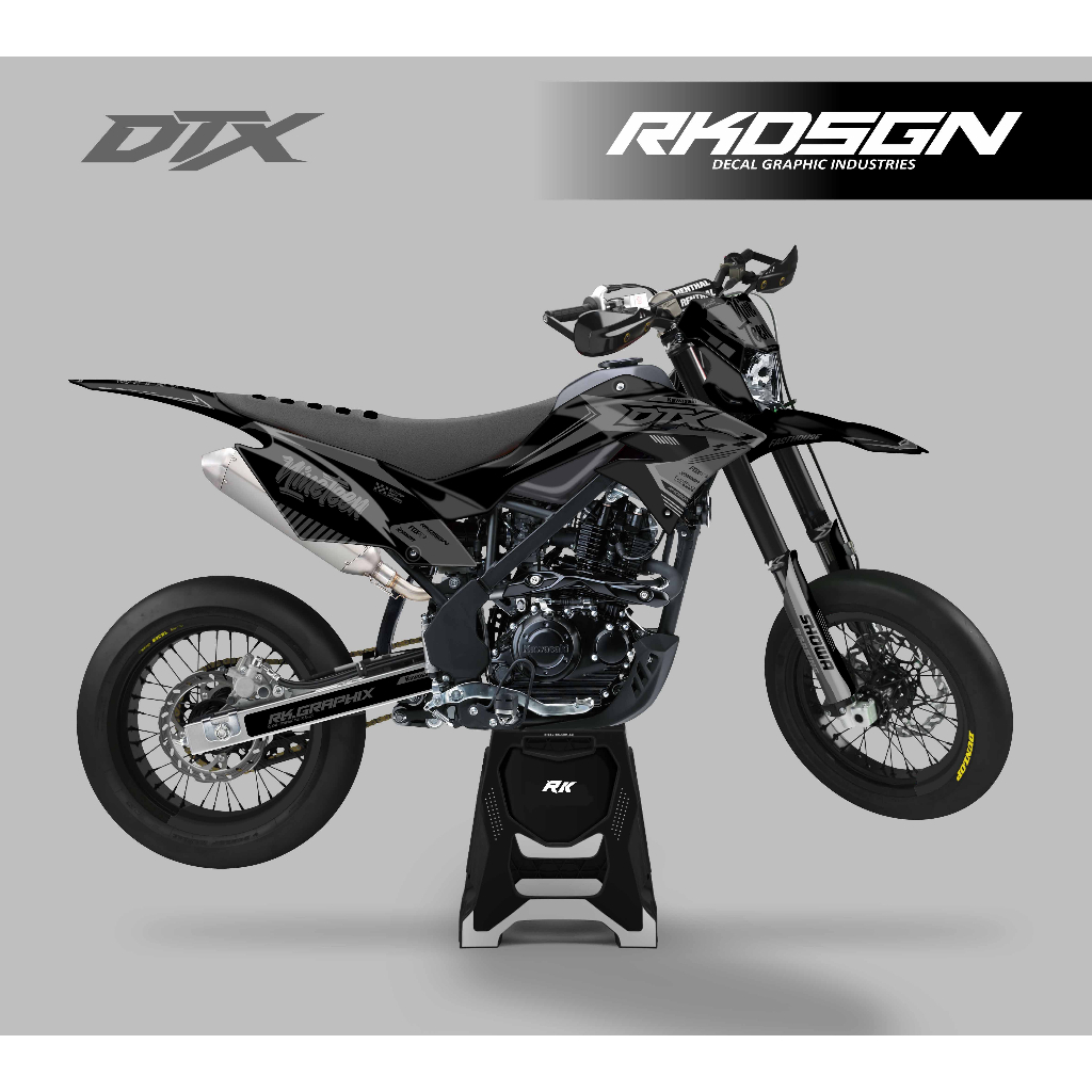 Jual DECAL STICKER DTRACKER KEREN ABU ABU DAN HITAM BEBAS CUSTOM WARNA ...