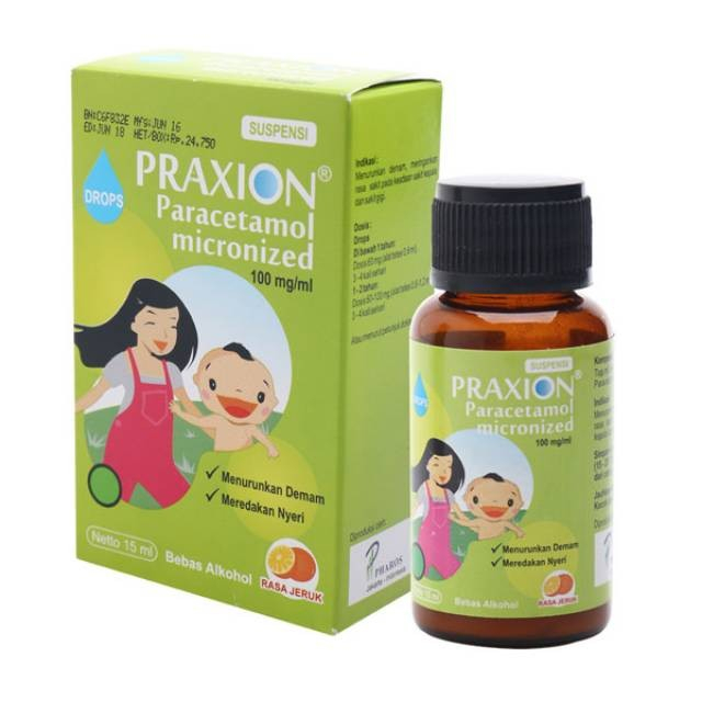 Jual PRAXION DROP 15 ML - PARACETAMOL DROP DEMAM / NYERI UNTUK ANAK ...