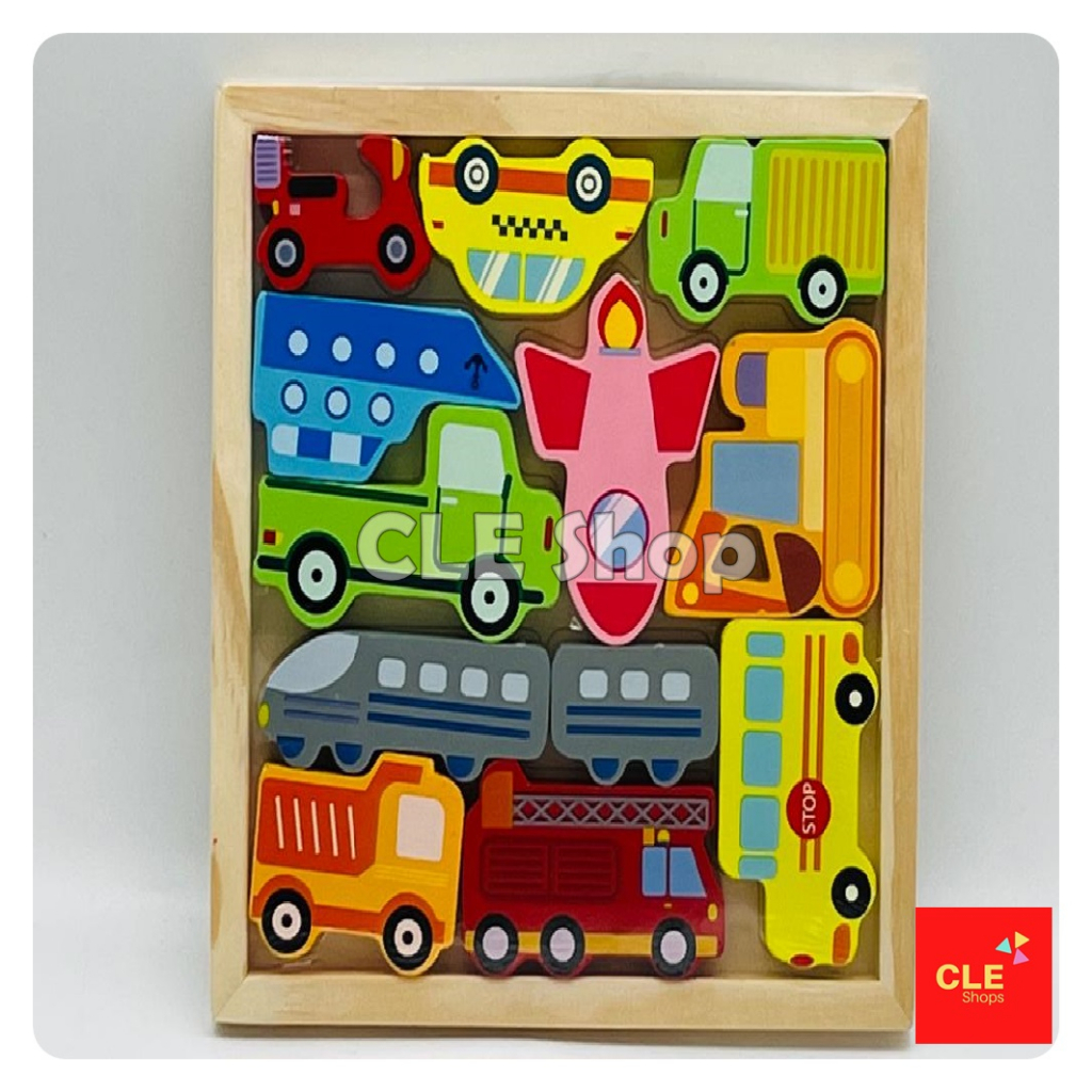 Jual Mainan Puzzle Kayu Bongkar Pasang Bentuk Animal | Shopee Indonesia