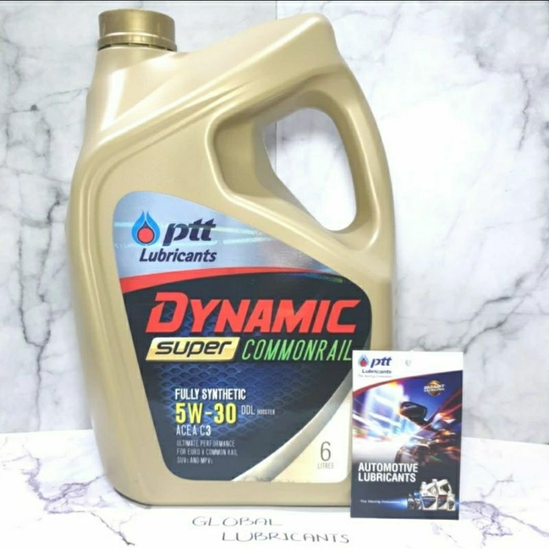 Jual PTT Dynamic SUPER Commonrail 5W-30 5W 30 6 Liter (Oli Diesel Fully ...