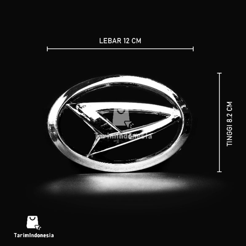 Jual logo emblem depan dan belakang 12 cm daihatsu xenia 2004 - 2012 ...