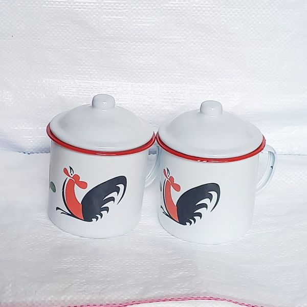 Jual Mug Enamel Ayam EN A6 / gelas cangkir cap ayam tahan panas dan ...