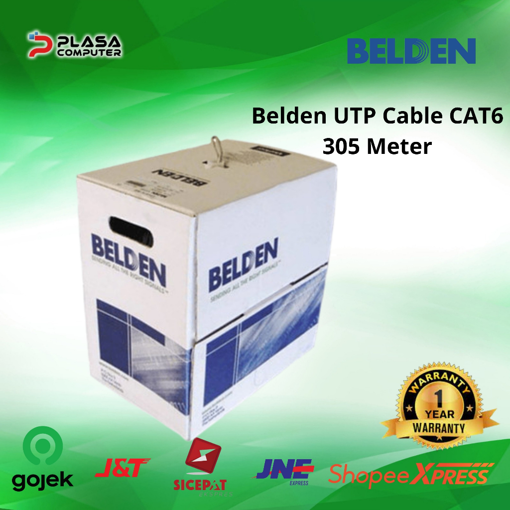 Jual Belden UTP Cable CAT6 305 Meter - Networking Cable CAT6 305 Meter ...