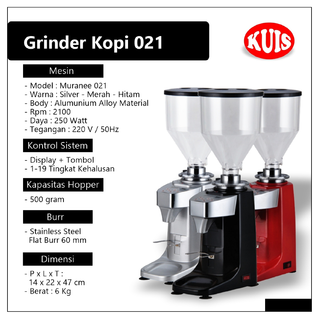 Jual Grinder Coffee Espresso Otomastis tipe LD-021 Muranee grinder Kopi 600N Bergaransi | Shopee ...