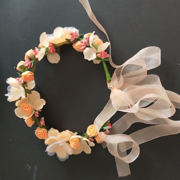 Jual Premium Flower Crown Headpiece Bridal Tiara Mahkota Bunga | Shopee ...