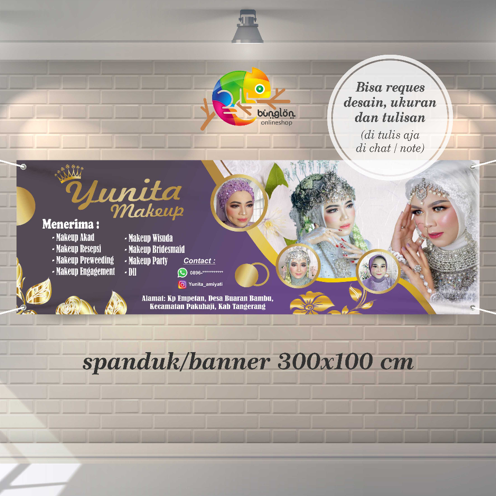 Jual Spanduk 300x100 Spanduk Salon, Spanduk Kecantikan, Spanduk Make Up ...