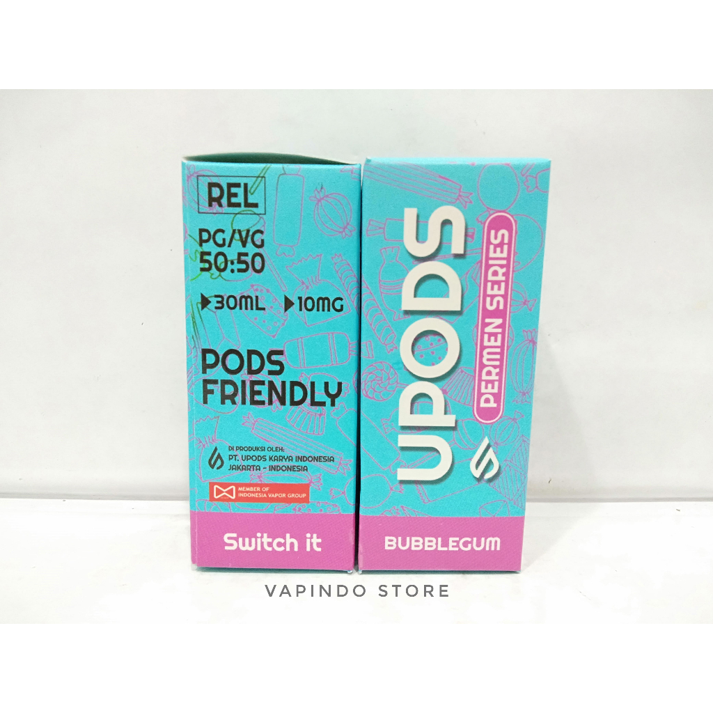 Jual SALT UPODS BUBBLEGUM 30ML 10MG BY UPODS JUICE CARTEL | Shopee ...