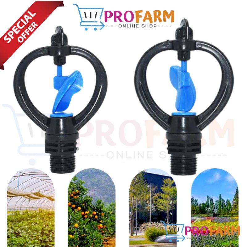 Jual SPRINKLER PERTANIAN SPRINKLE SPRINGKLER TAMAN KEBUN DRAT LUAR 1/2 ...