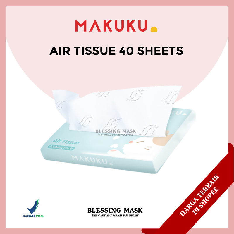Jual MAKUKU Air Tissue Isi 1 Pack : 40 Lembar | Tisu Kering | Facial ...