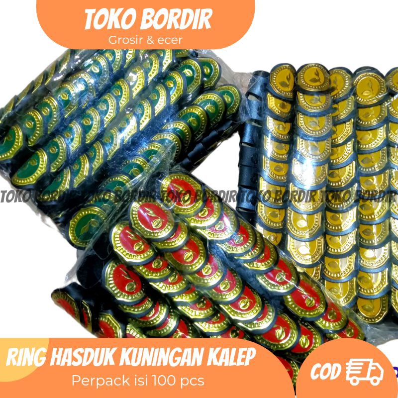 Jual Ring hasduk Kuningan kalep / ring kacu Pramuka Kuningan kalep ...