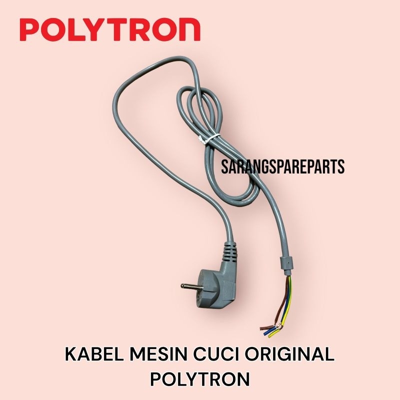 Jual KABEL MESIN CUCI ISI 3 ORIGINAL POLYTRON / KABEL SNI TEMBAGA ...