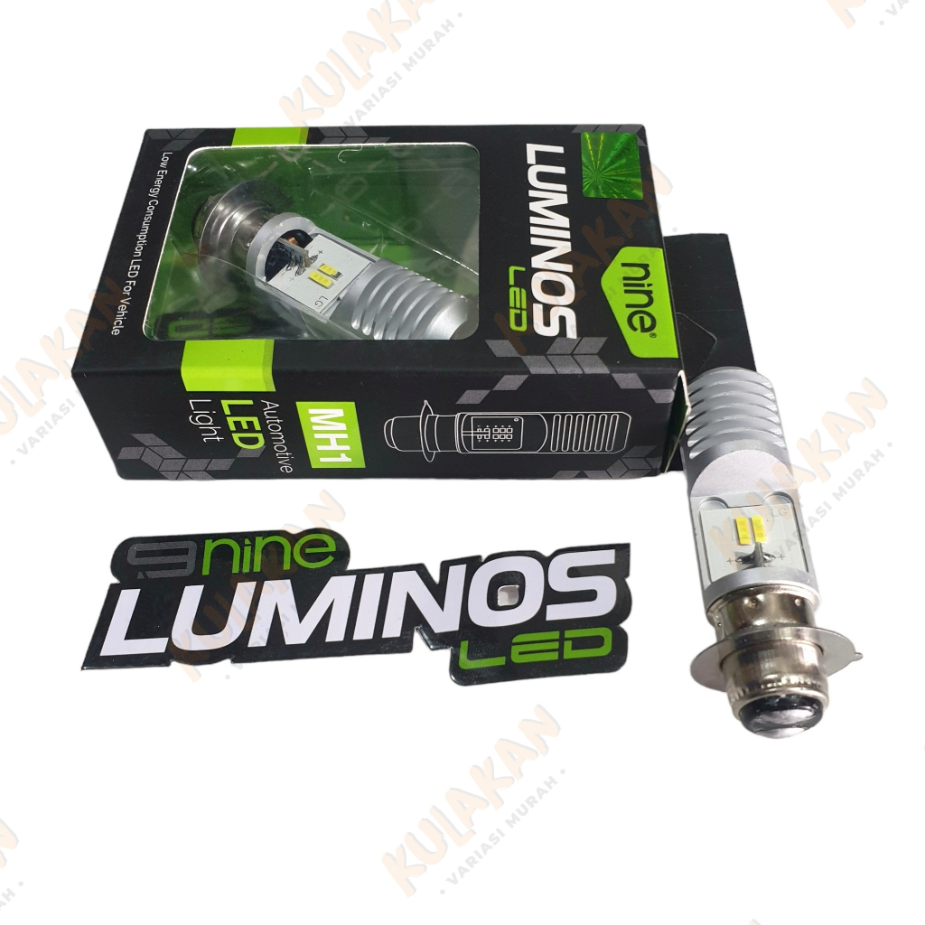 Jual Lampu Luminos LED Utama Motor H6 MH1 Bebek Matic Cree 12 Mata 12 ...