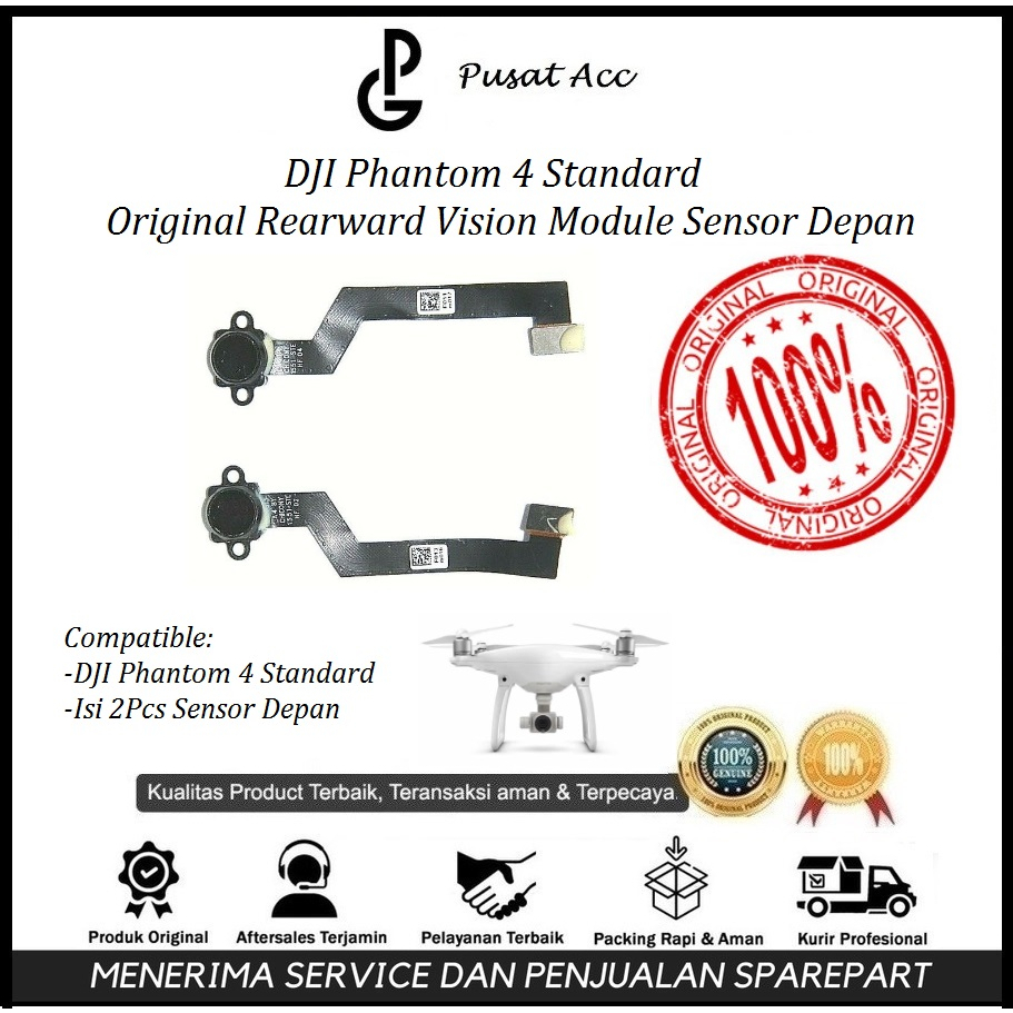 Jual DJI Phantom 4 Standard Rearward Vision Module Original for Phantom ...