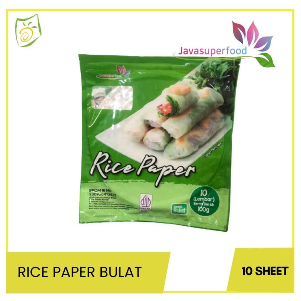 Jual Java Superfood Rice Paper Bulat 10 Sheet | Shopee Indonesia