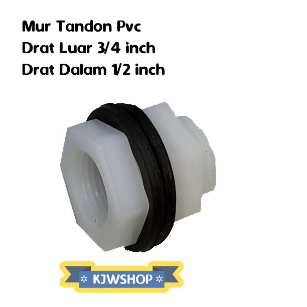 Jual Watermur Mur Tandon Pembuangan Air Tandon 3/4" x 1/2" PVC ...