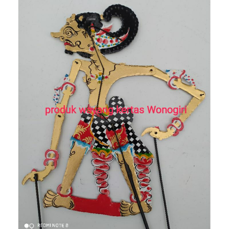 Jual mainan anak wayang kulit kertas ANTASENA ontoseno 50 cm | Shopee ...
