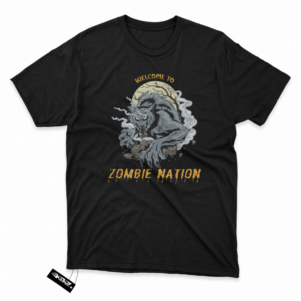 Jual KAOS Welcome To Zombie Nation - Kain Katun Tshirt / baju distro ...
