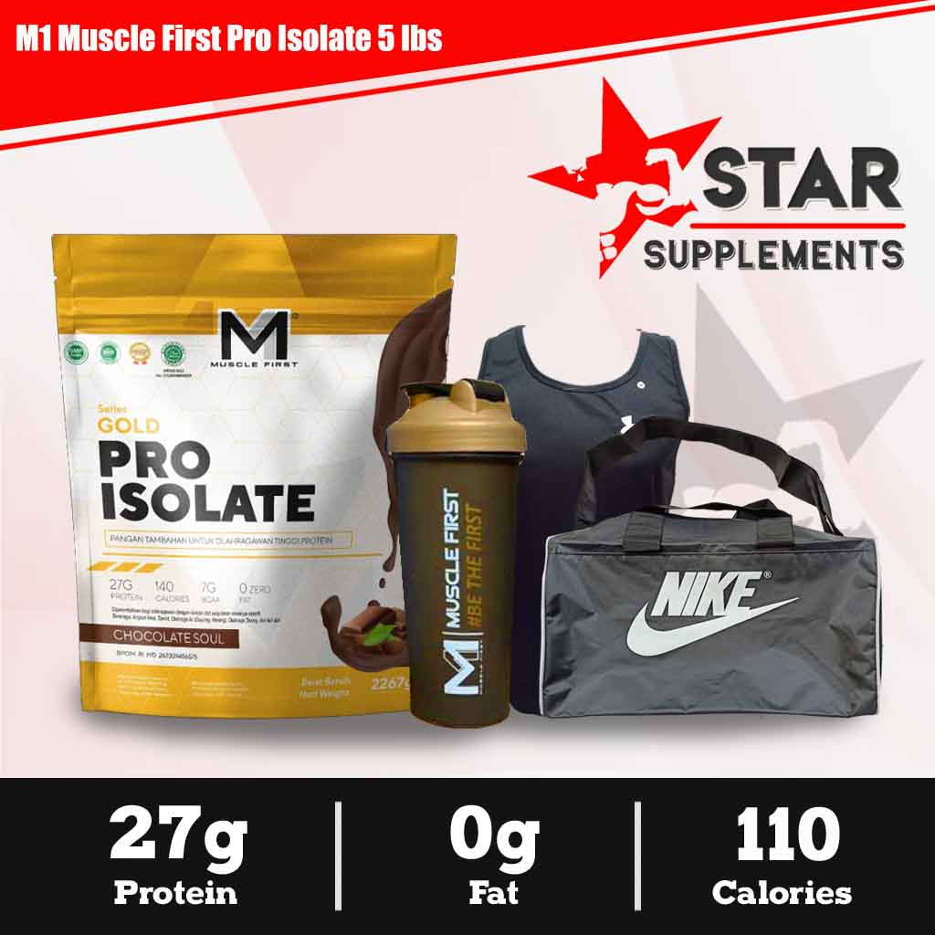 Jual M1 Muscle First Gold Pro Isolate 5 lbs (2267gr) / Whey Protein ...