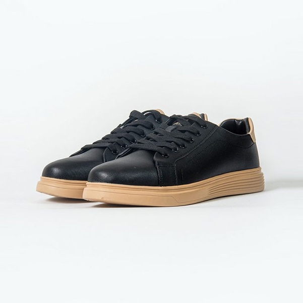 Jual 3Second Casual Basic Shoes Men Sepatu Formal Pria Bertali Footwear ...