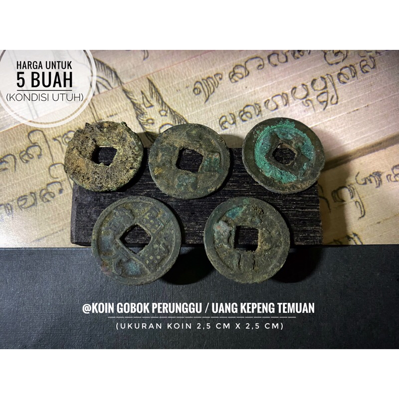 Jual Uang Gobok Majapahit K8 atau Uang Gobog Perunggu Temuan atau Koin ...