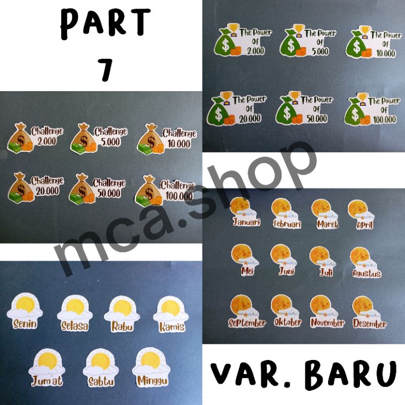 Jual Stiker Budgeting Variasi Baru Part 7 | Shopee Indonesia
