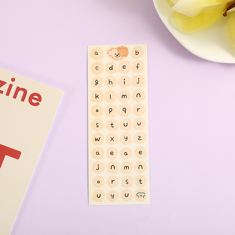 Jual MURMURE | STIKER HURUF 1PCS CUTE ALPHABET STICKER SET DECO DIY ...
