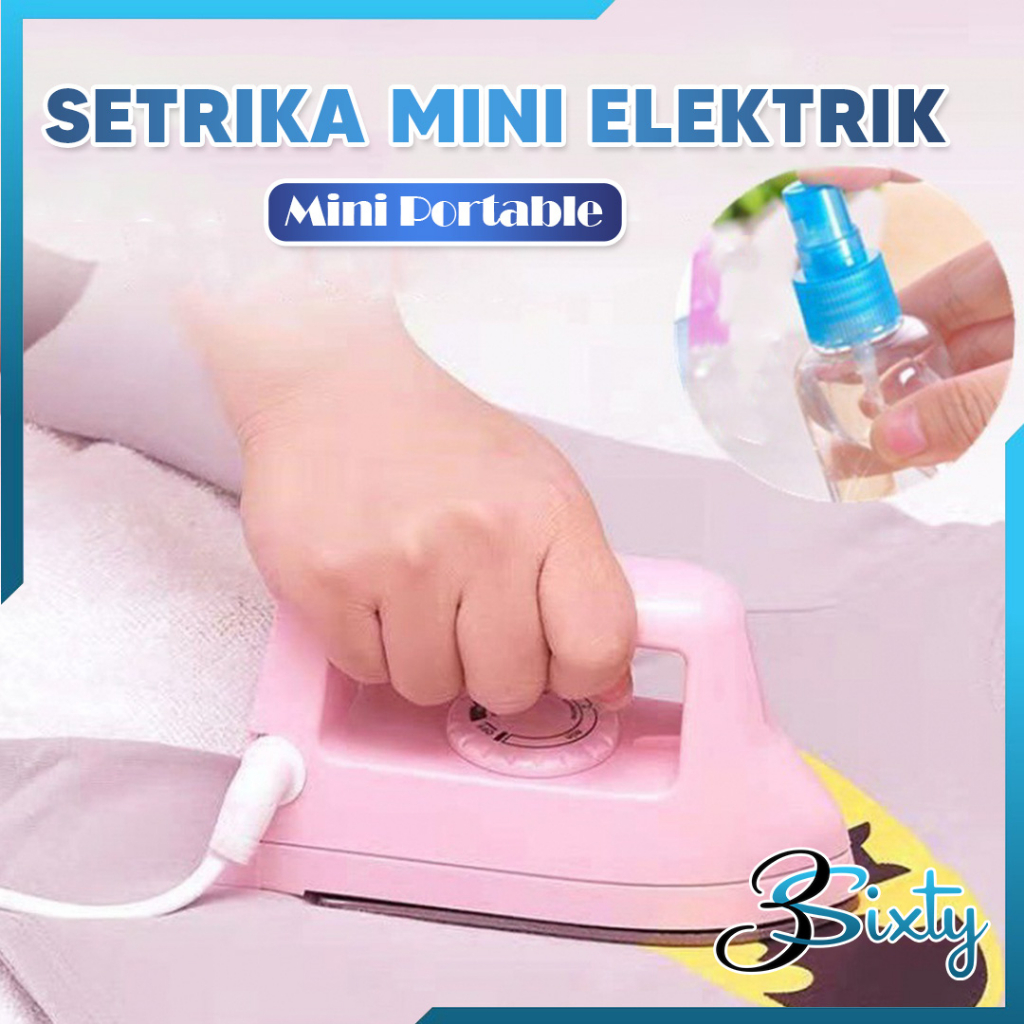 Jual SETRIKA MINI LISTRIK Travelling Low Watt Seterika Elektrik Anti ...
