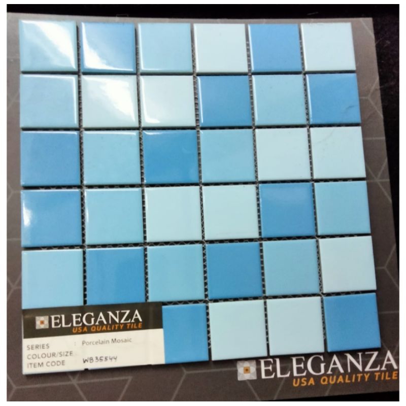 Jual keramik mozaik kolam renang ukuran 5cm eleganza WB35544 | Shopee ...