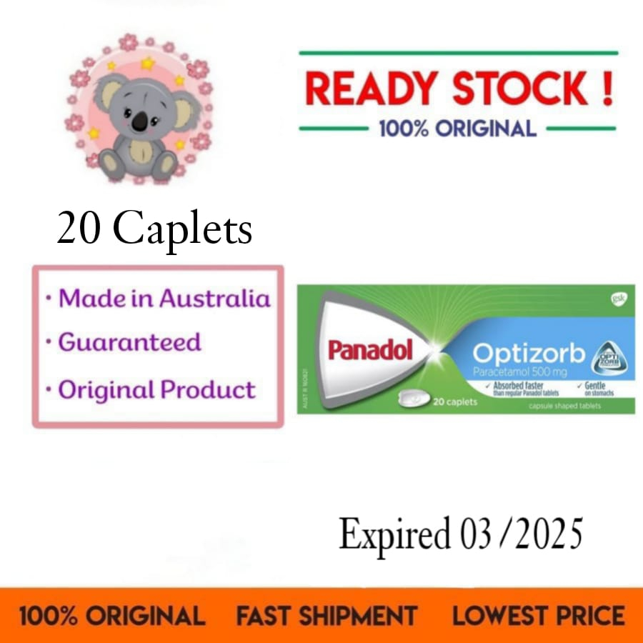 Jual PANADOL OPTIZORB PARACETAMOL 500mg ORI AUSTRALIA (20CAPLET ...