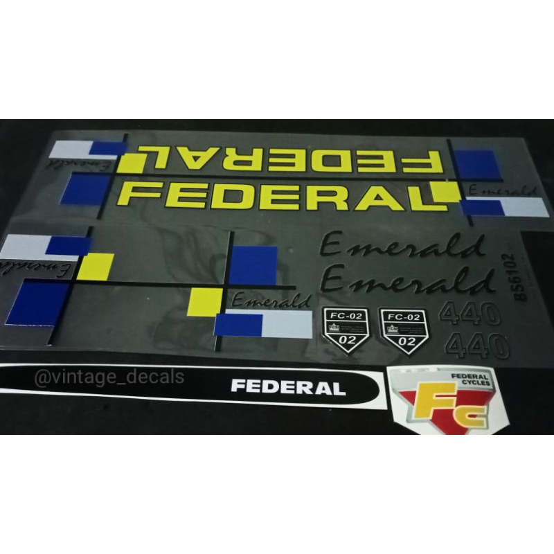 Jual sticker decals sepeda federal EMERALD | Shopee Indonesia