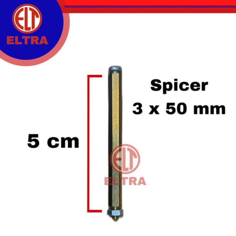Jual SPICER KAKI PCB SPACER BESI KUNINGAN M3 spacer semua ukuran mur baut lengkap murah ecer ...
