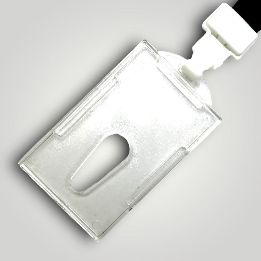 Jual TOPLA ID Card Akrilik 001 kaca Tempat Kartu Tali Name Tag | Shopee ...