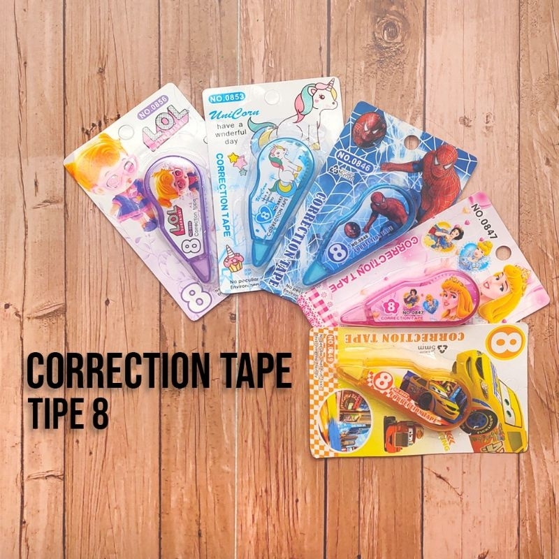Jual TIPE-X ROLL/Correction Tape Karakter/Tip-x Kertas Fancy/Tipe-x ...