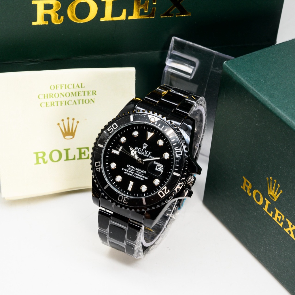 Jual Jam Tangan Pria Rolex Paket Submariner Rantai Exclusive Package ...